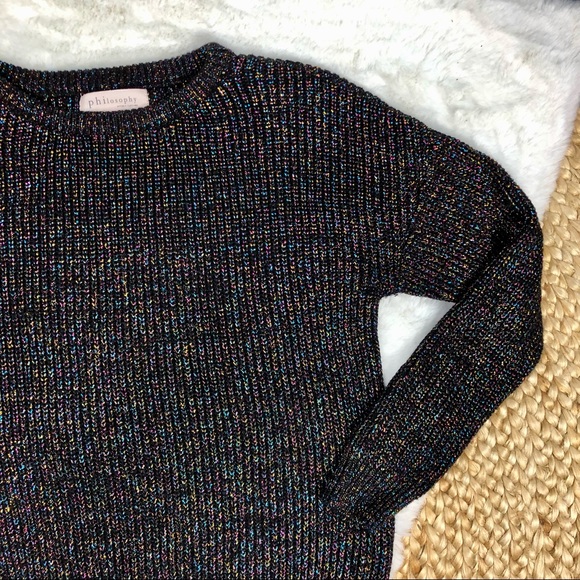 Philosophy | Sweaters | Philosophy Rainbow Metallic Sweater | Poshmark